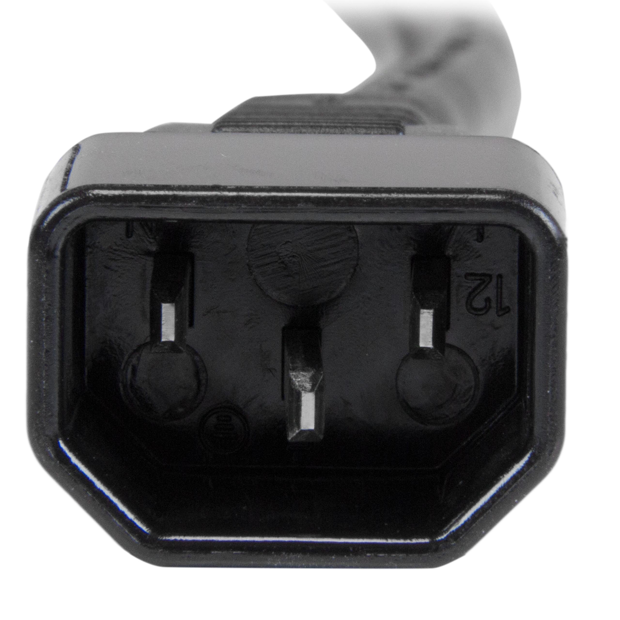StarTech.com 3 ft Heavy Duty 14 AWG Computer Power Cord - C14 to C19 ...