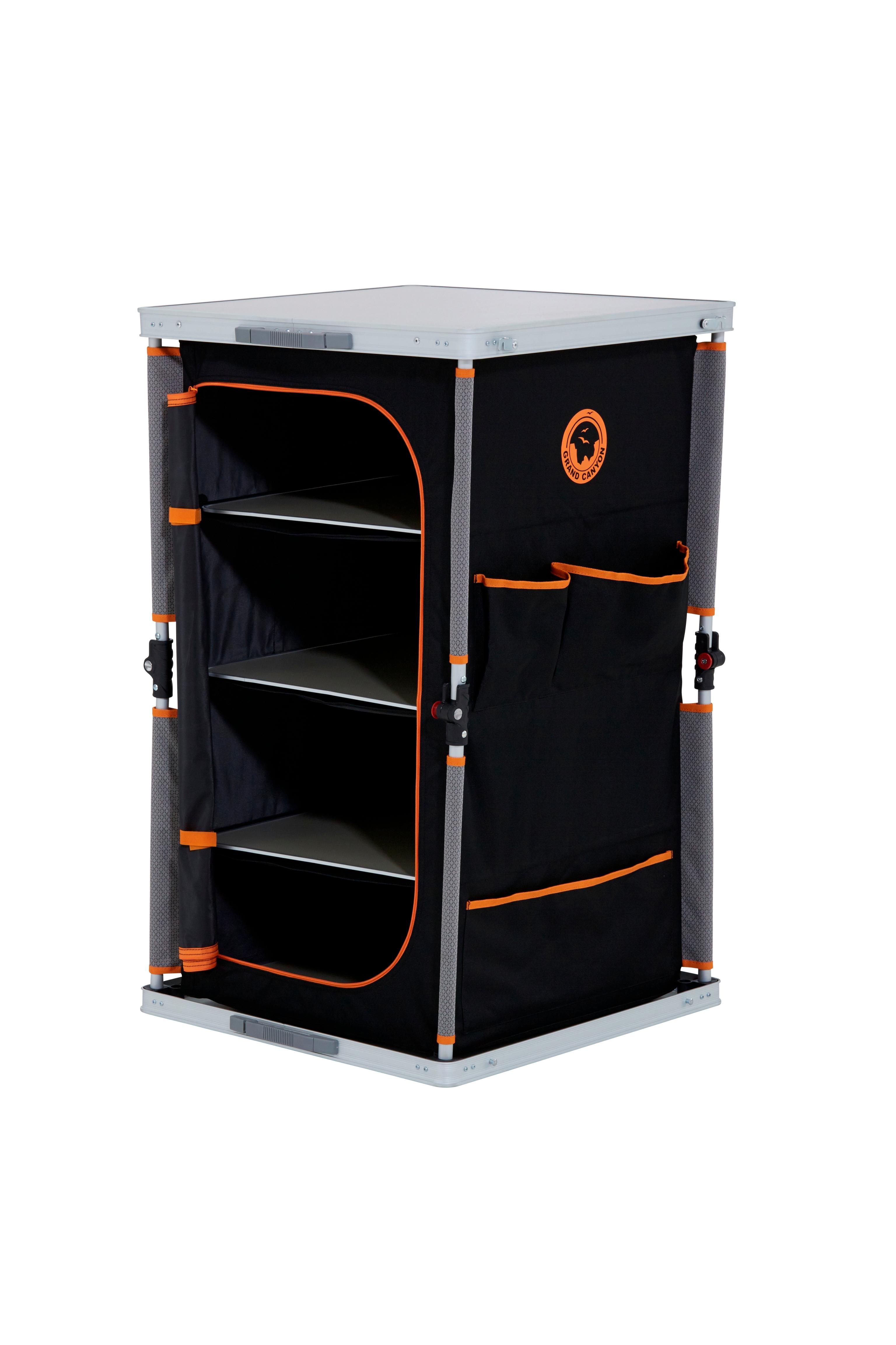 GRAND CANYON Wardrobe Large - Camping Cupboard, 4 shelves, foldaway ...