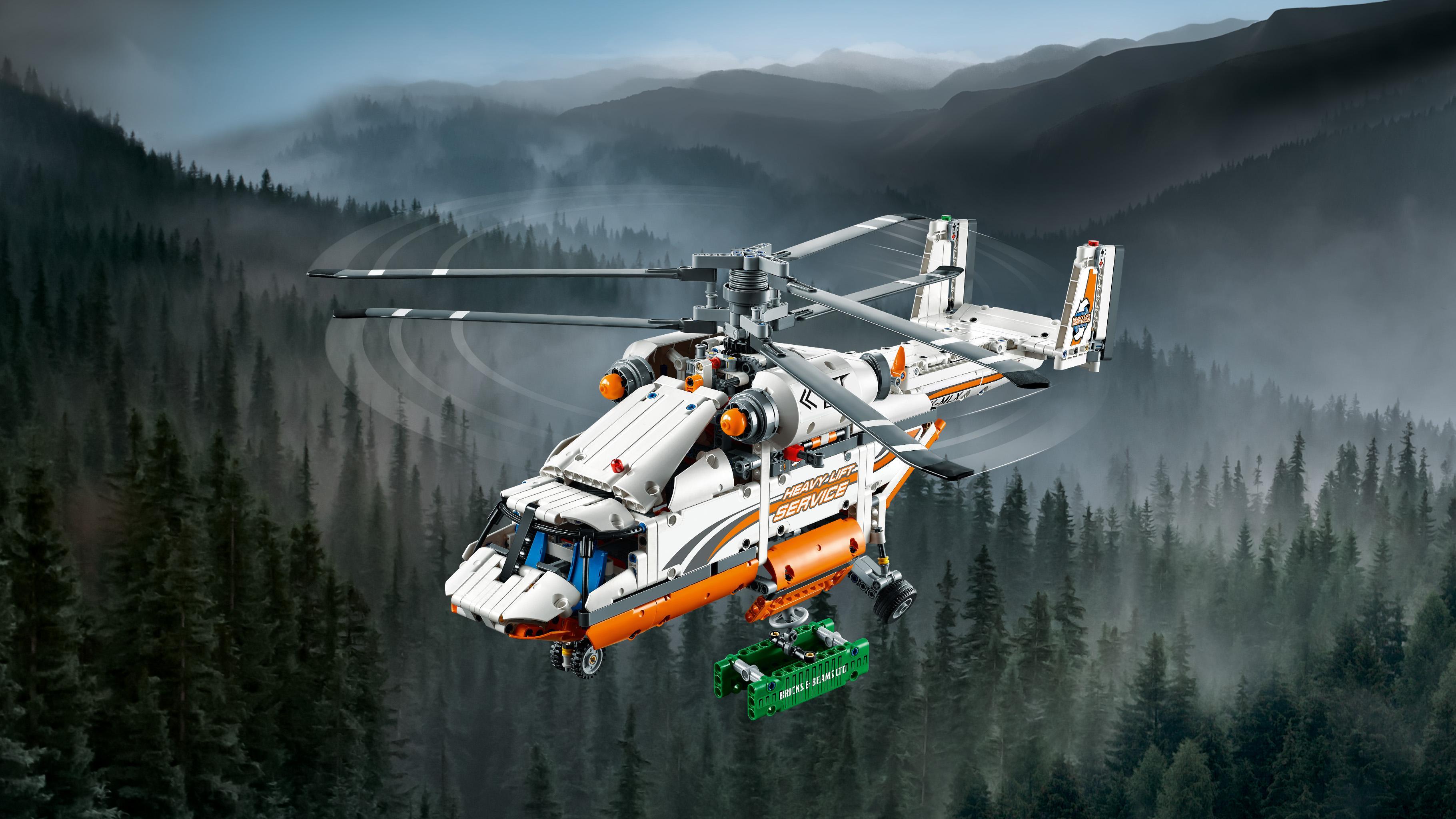 LEGO 42052 Technic Heavy Lift Helicopter Building Toy: Amazon.co.uk ...