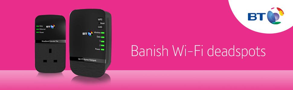 BT Wi-Fi Home Hotspot 500 Hotspot Powerline Adapter Kit - Black: Amazon ...