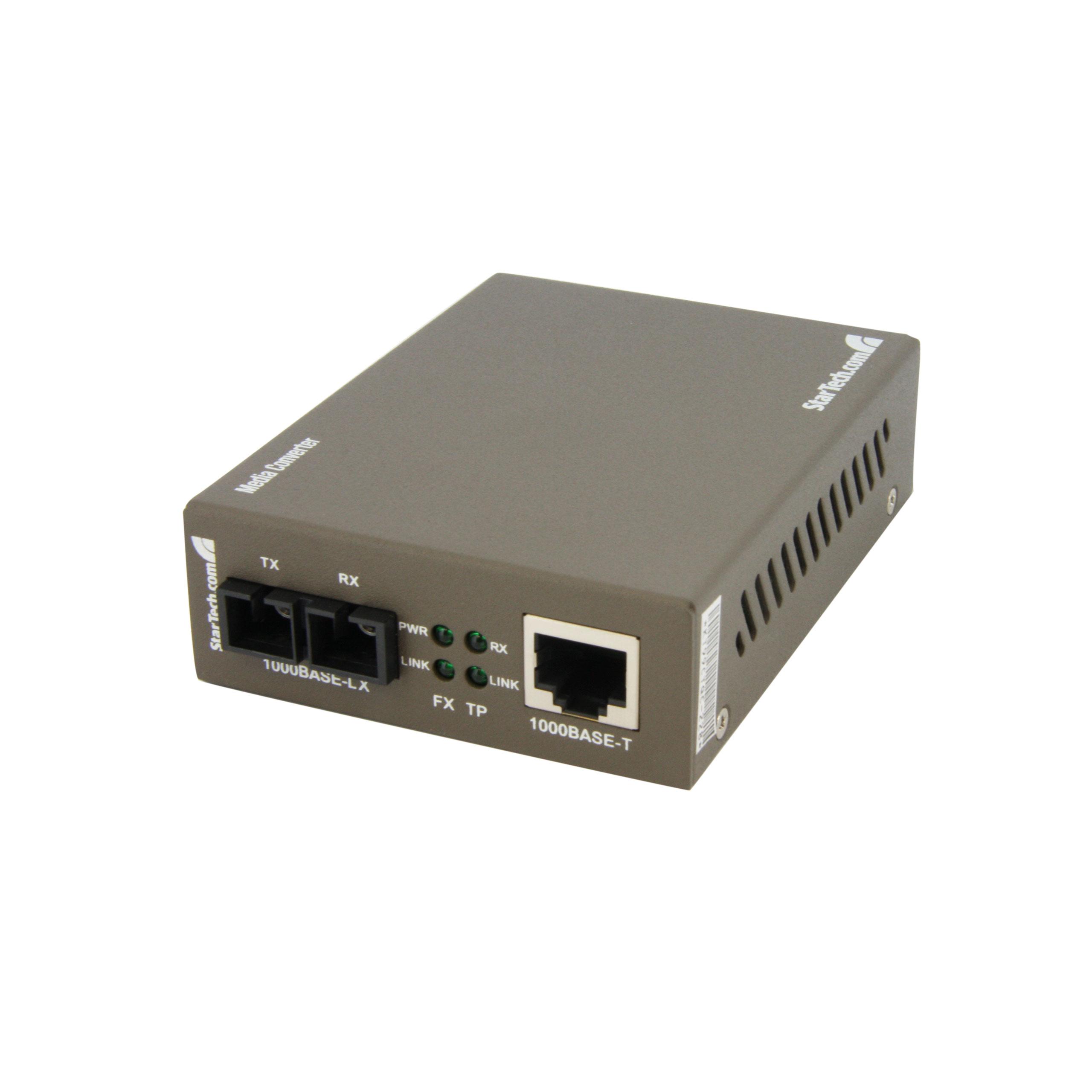 StarTech.com 1000 Mbps Gigabit Single-Mode Fiber Ethernet Media ...