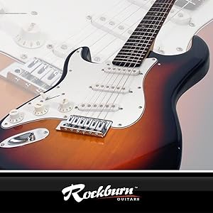 Rockburn ST Style Electric Left Handed Guitar Pack - Sunburst: Amazon ...