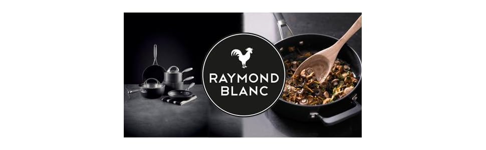 Raymond Blanc 5-Piece Hard Anodised Pan Set, Black : Amazon.co.uk: Home ...