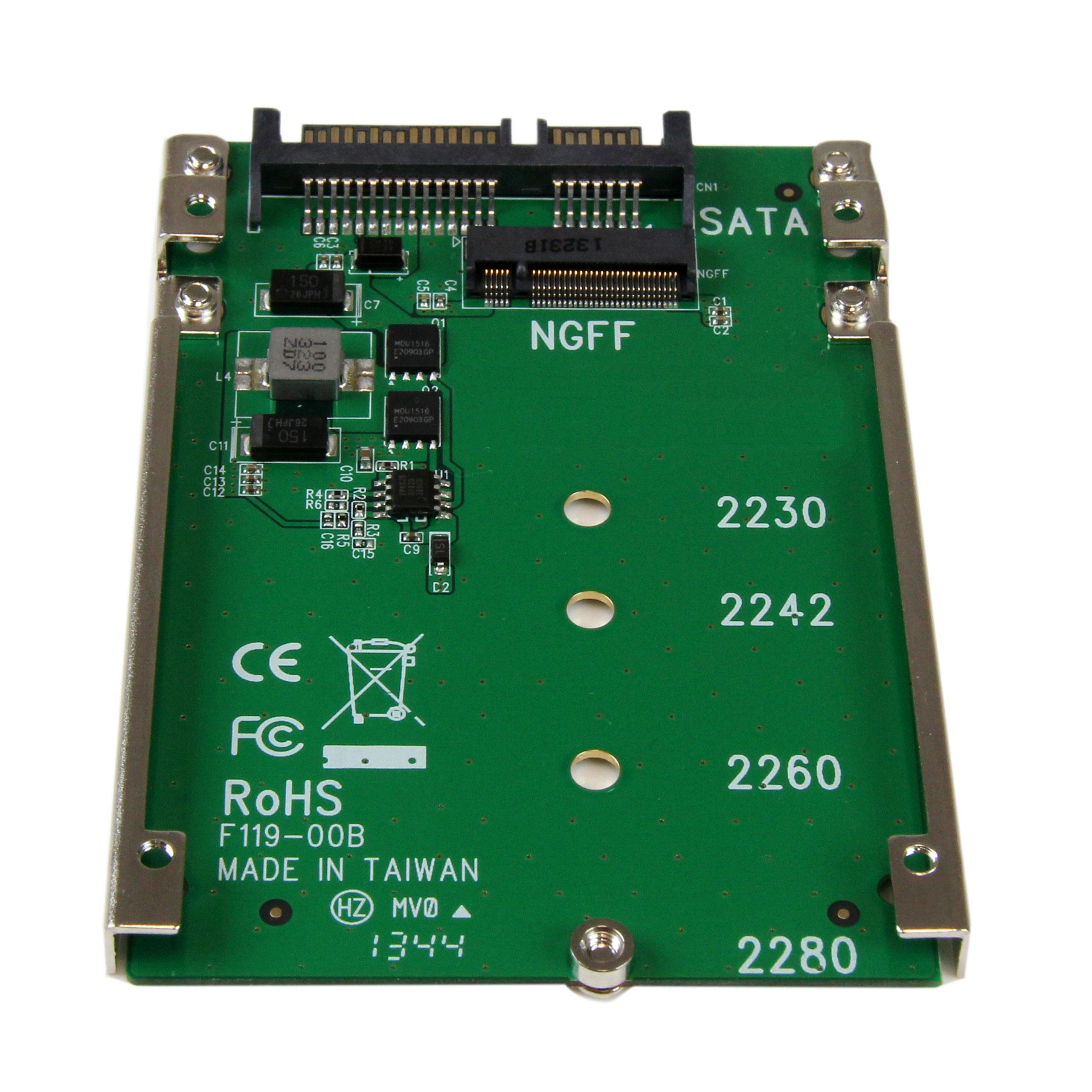 StarTech M 2 SSD To 2 5in SATA Adapter Converter NGFF SSD To 2