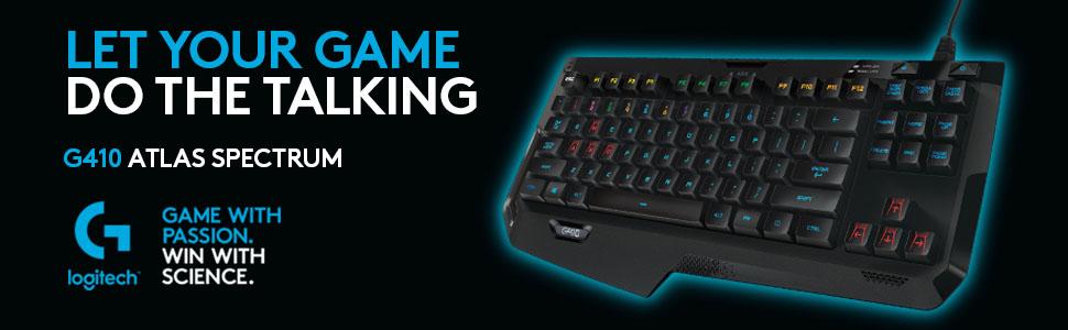 Logitech G410 Atlas Spectrum Mechanical Gaming Keyboard - Black ...
