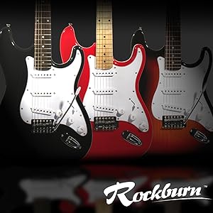 Rockburn ST Style Electric Guitar - Red : Amazon.co.uk: Musical ...