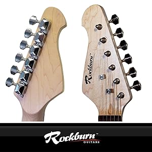 Rockburn ST Style Electric Left Handed Guitar Pack - Sunburst: Amazon ...