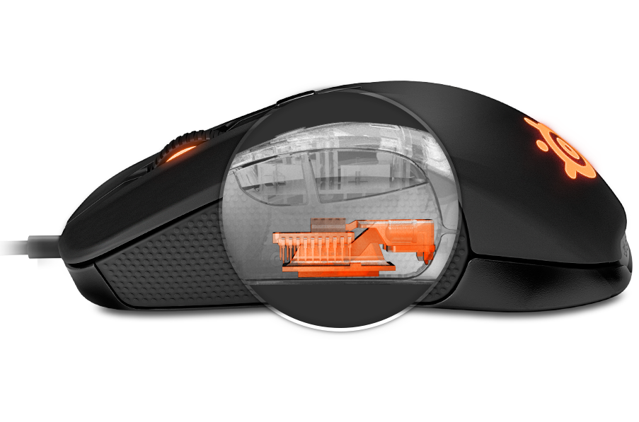 SteelSeries Rival 300, Optical Gaming Mouse, RGB Illumination, 6 Buttons, Rubber Sides, (PC ...