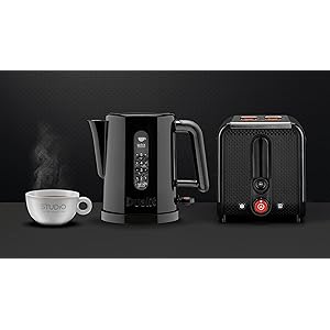 Dualit Studio Kettle | 1.5L 2.4KW Jug Kettle in Black with Polished ...