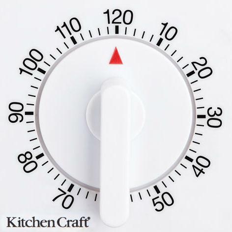 KitchenCraft Wind-Up Mechanical 2-Hour Kitchen Timer: Amazon.co.uk ...