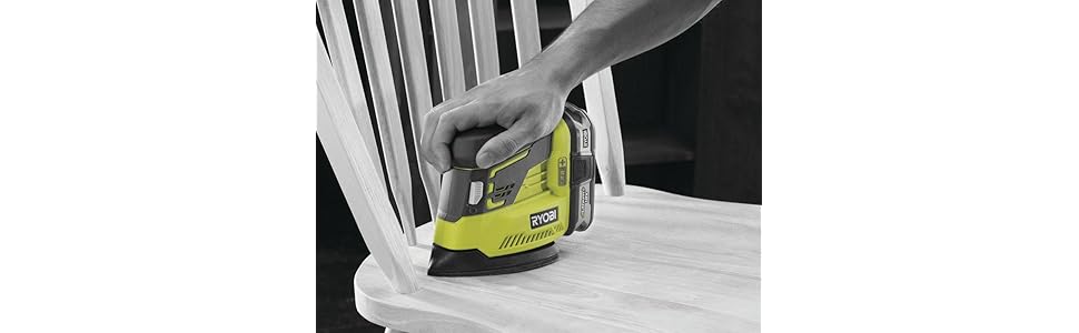 Ryobi R18PS-0 18V ONE+ Cordless Corner Palm Sander (Body Only): Amazon ...