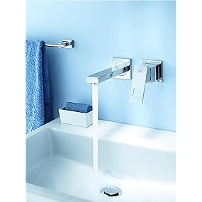 GROHE 19895000 | Eurocube 2-Hole Basin Mixer Tap: Amazon.co.uk: DIY & Tools