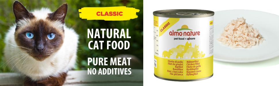 Almo Nature Cat Food Classic Chicken and Whitebait, Pack of 12 x 280g ...