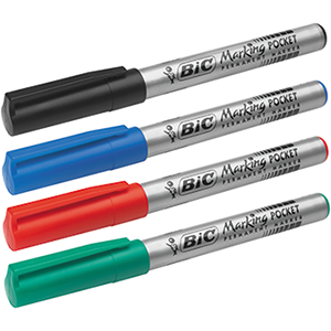 BIC Marking Permanent Markers Fine Tip Black 12 Box: Amazon.co.uk ...