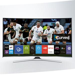 Samsung Series 6 J6300 40-Inch Full HD Smart Curved LED Television with ...