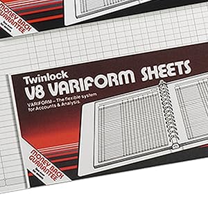 Rexel Twinlock Variform Multi-Ring Binder V8 Cash Refill Sheets Petty ...