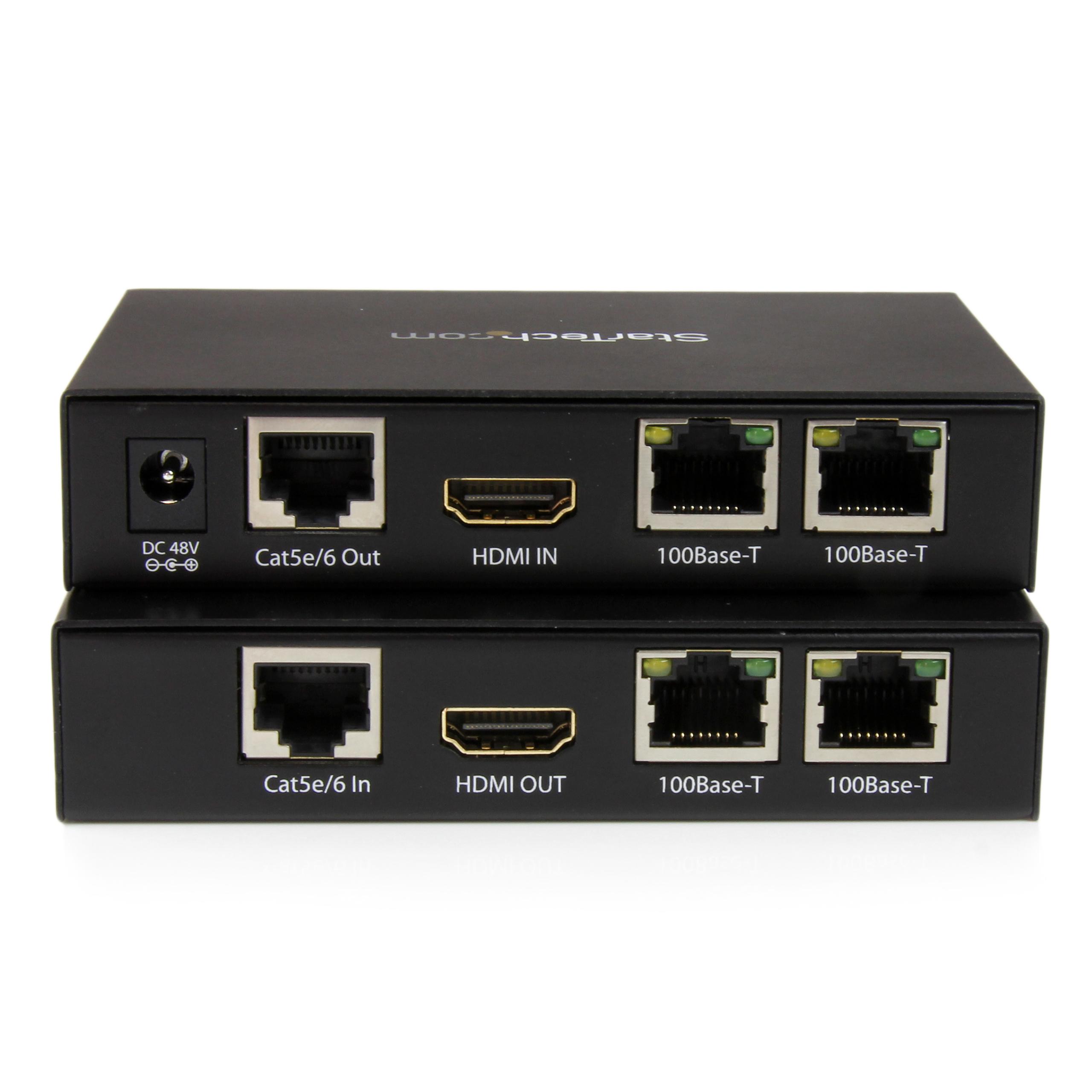 Startech HDMI Over Single Cat 5e/6 Extender with Power Over Cable ...