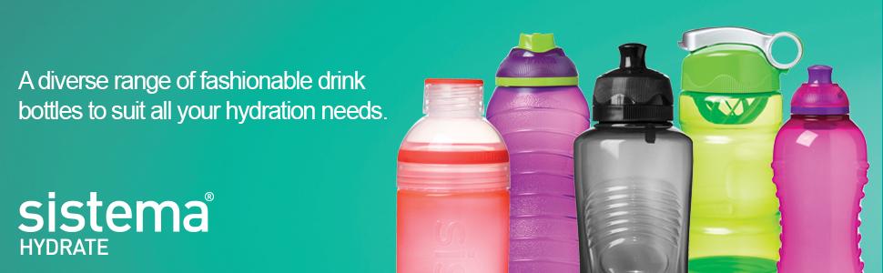 Sistema Twist 'n' Sip BPA Free Water Bottle, 460 ml - Blue: Amazon.co ...