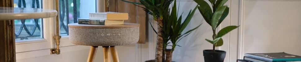 Victrola Wireless Wood Coffee Table with Bluetooth and Built in Stereo ...