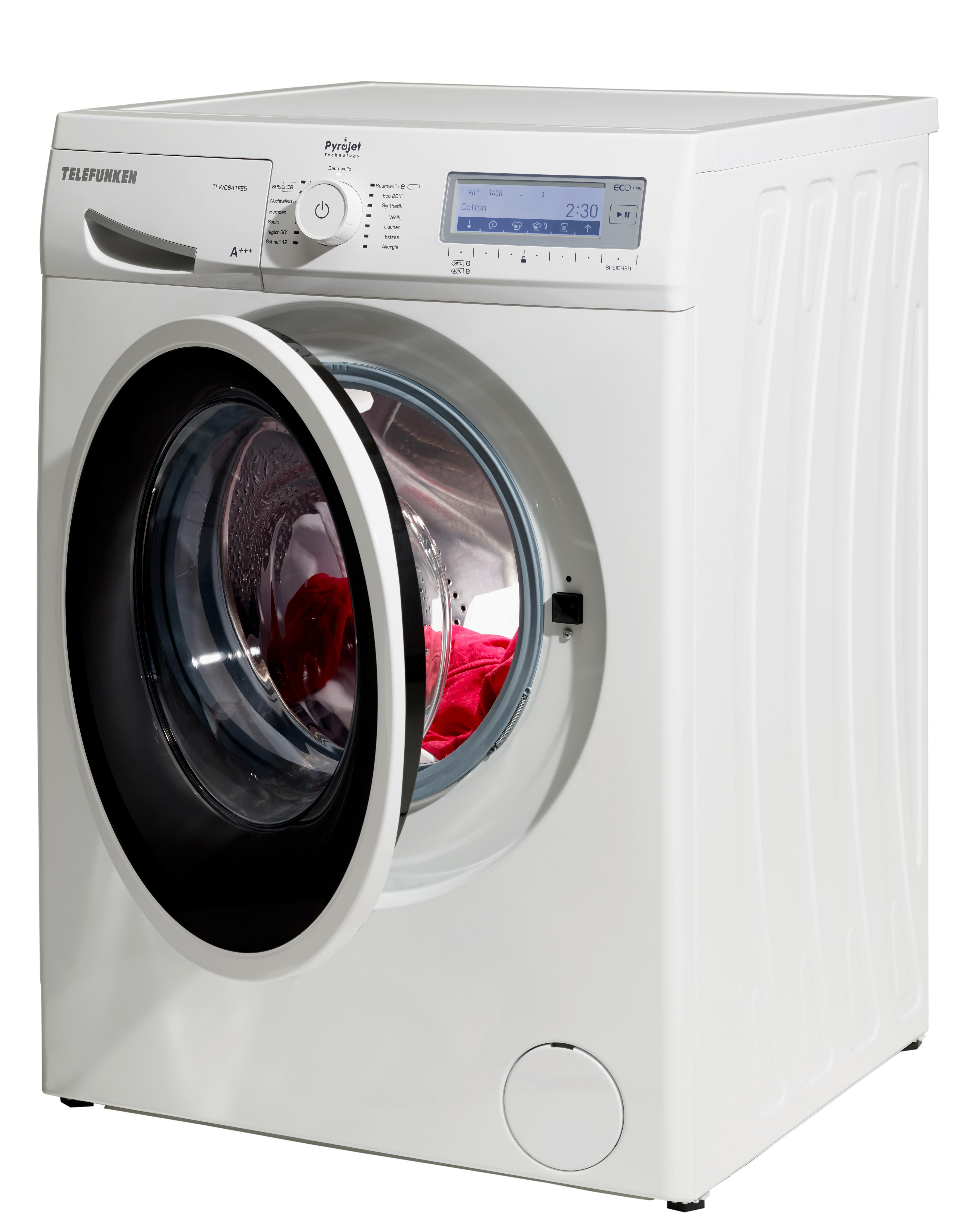Telefunken TFW0641FE5 Waschmaschine FL / A+++ / 58 kWh/Jahr / 1400 UpM ...