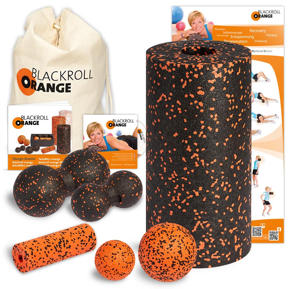 Blackroll Orange (Das Original) Starter Set mit der Faszienrolle Standard, alles für den ...
