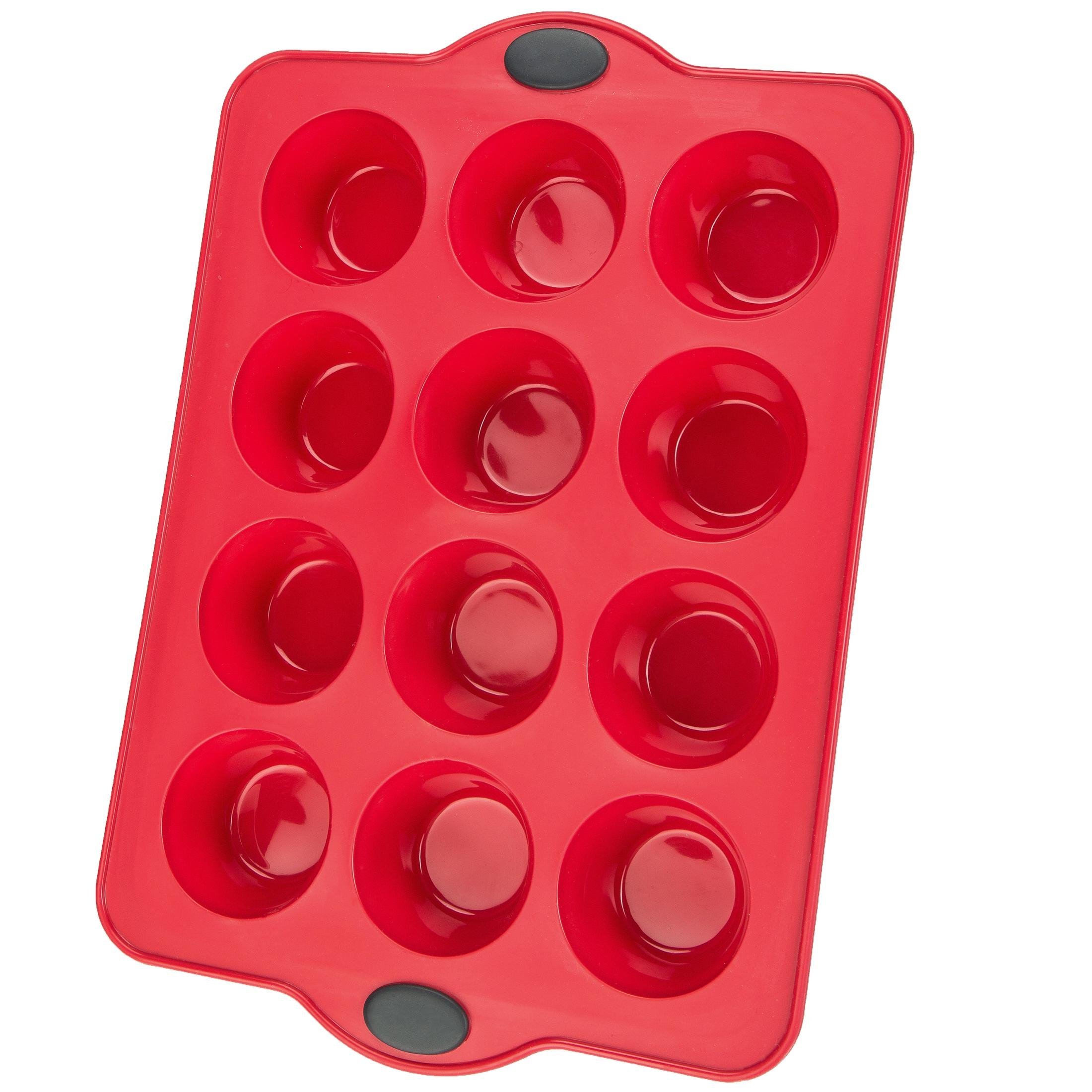 Levivo Muffinbackblech 12er, Silikon Muffin Backform für 12 Muffins ...