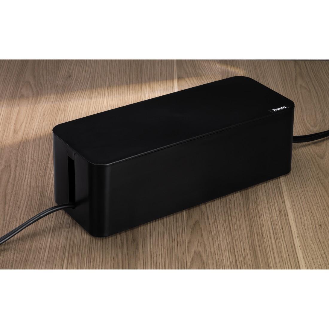 Hama Kabelbox Maxi mit Gummifüßen (Kabelmanagement, 40 x 15,5 x 13,8 cm ...