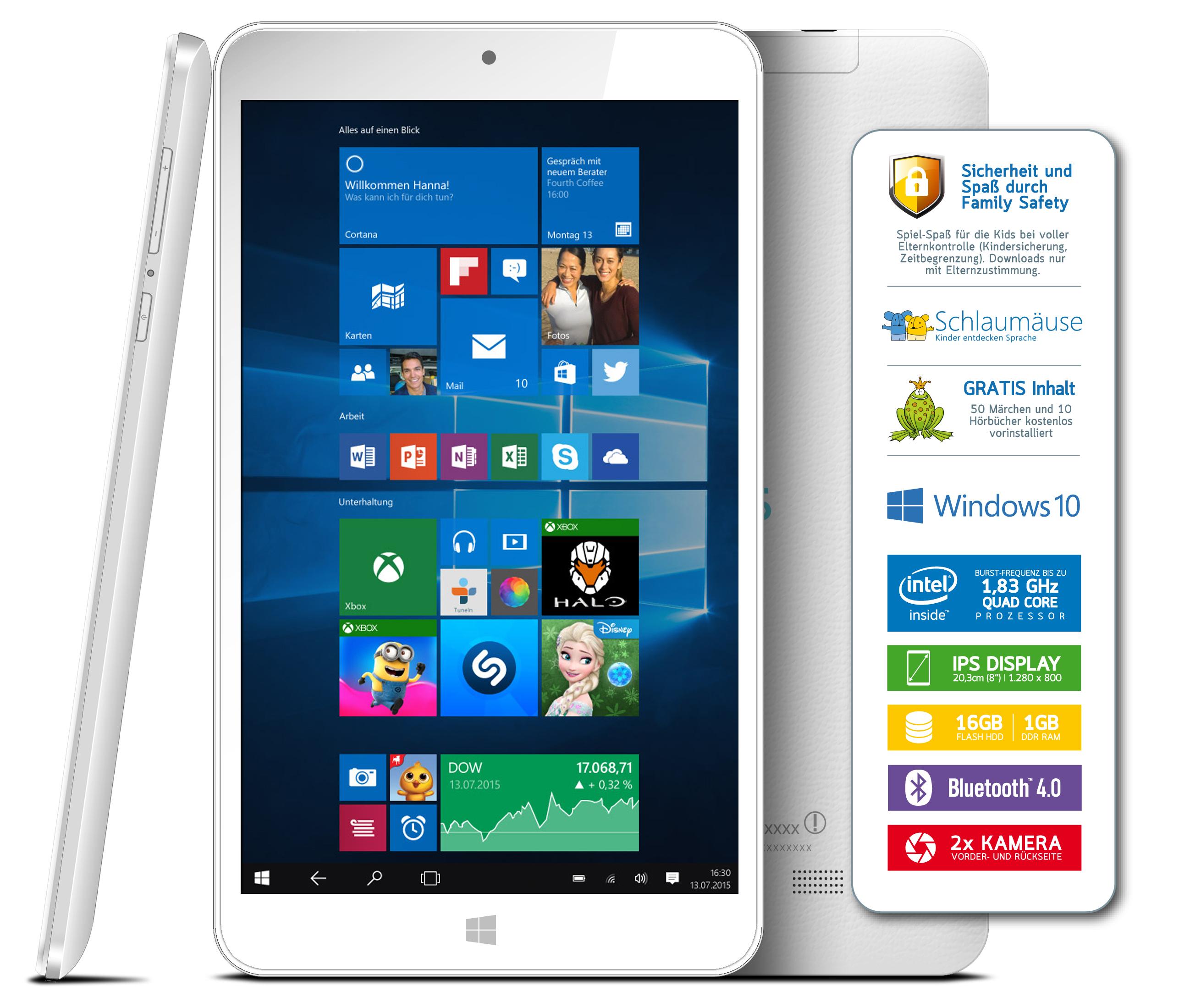 Odys Winkid 8 20,3 cm Tablet-PC weiß inkl.: Amazon.de: Computer & Zubehör