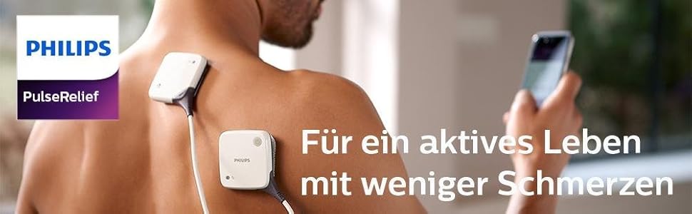 Philips PR3840/00 Pulse Relief- kabelloses Tens/EMS-Gerät mit iOS ...