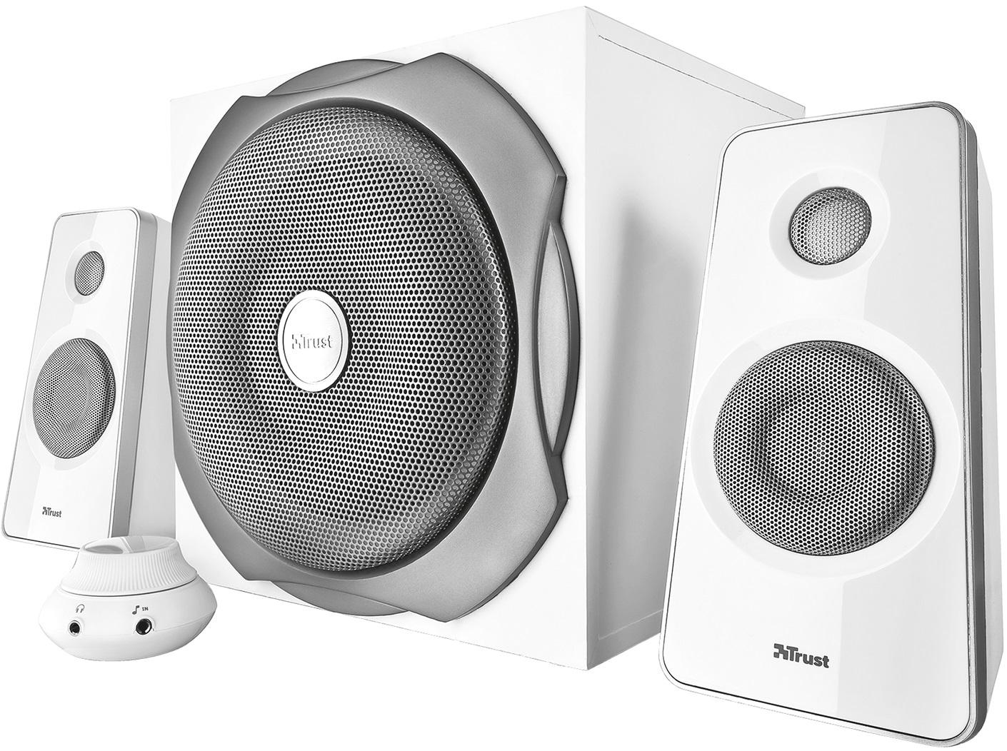 Trust Tytan 2.1 Lautsprechersystem mit Subwoofer (60 Watt, 3,5mm ...