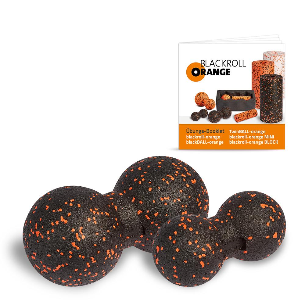 Blackroll Orange (Das Original) DIE Selbstmassagerolle - TwinBALL-orange-Set 8 & 12cm: Amazon.de ...