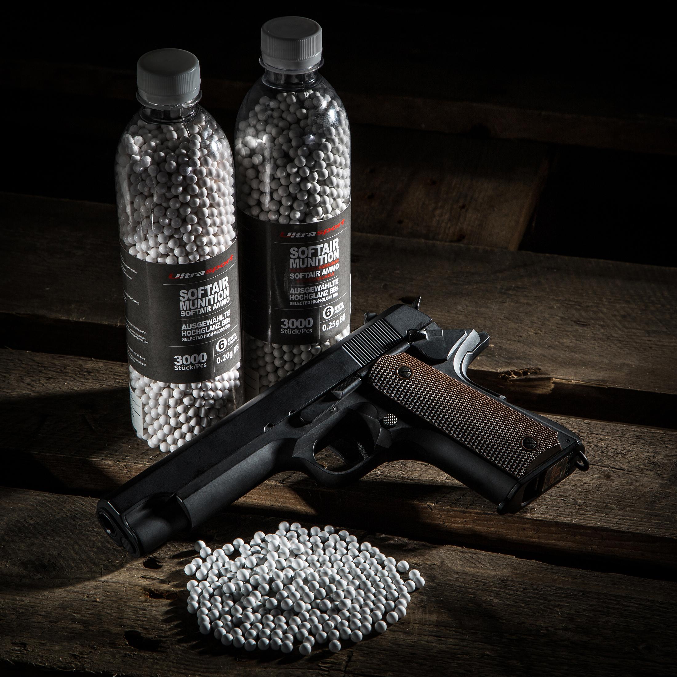 Ultrasport Softair Munition 6 mm (0.20 g), Softair Kugeln, 3000 Stück ...