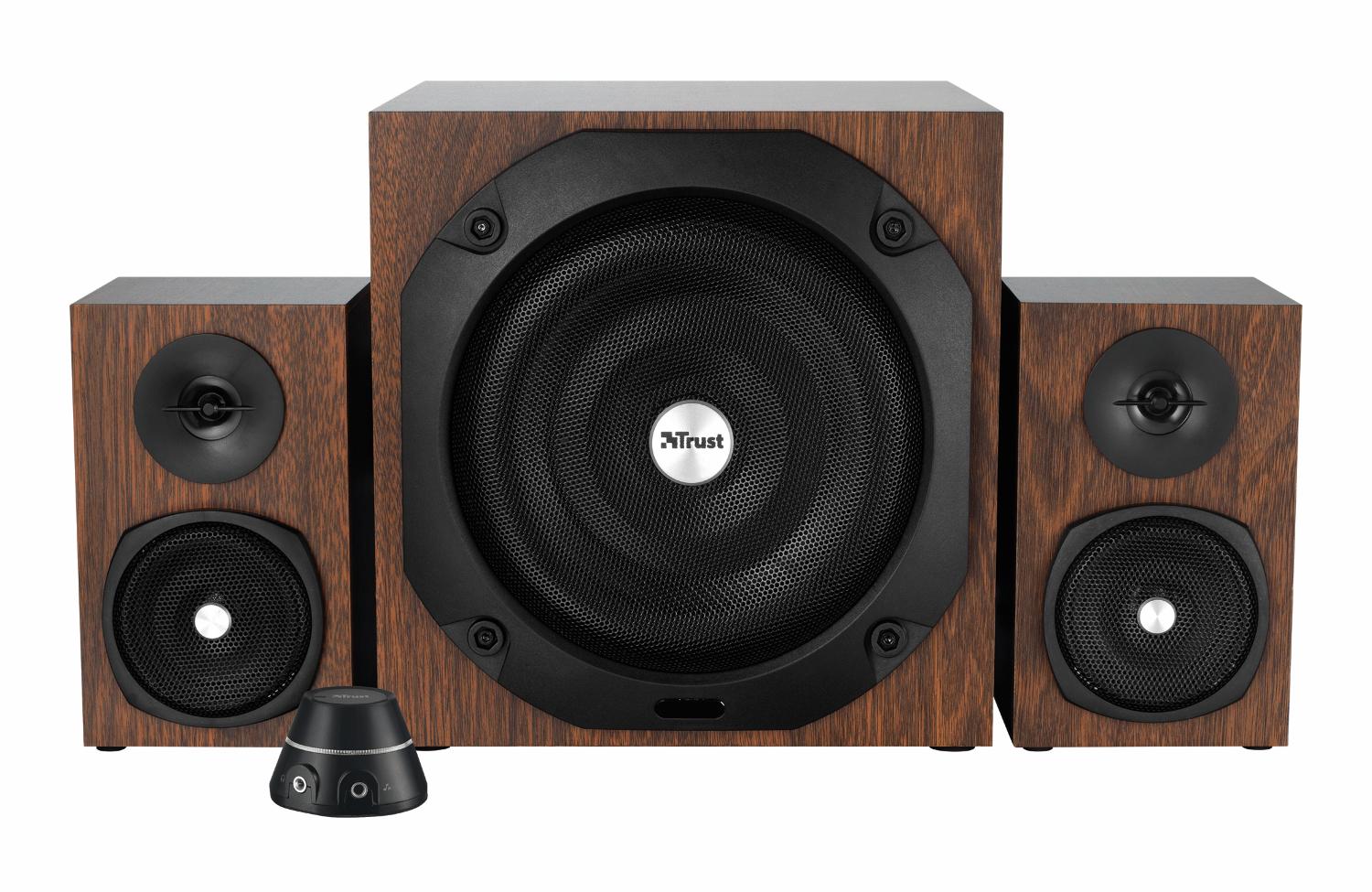 Trust Vigor 2.1 Holz Lautsprechersystem mit Subwoofer: Amazon.de ...