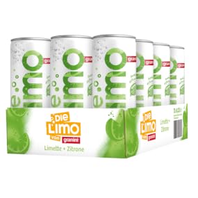 Die Limo von granini Limette + Zitrone, 12er Pack, EINWEG (12 x 330 ml ...