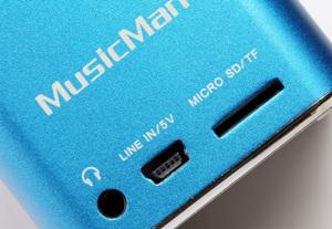 MusicMan Mini Soundstation (MP3 Player, Stereo Lautsprecher, Line In ...