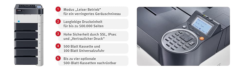 Kyocera Ecosys P3050dn SW-Laserdrucker: Computer & Zubehör