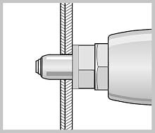Novus Blindniet-Mutternzange J-65, Nietmutternzange aus Aluminium, für ...