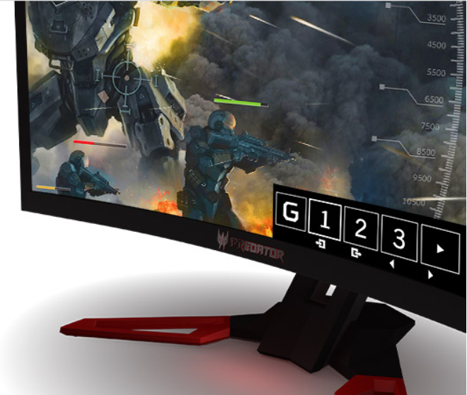 Acer Predator Curved Monitor schwarz/rot: Amazon.de: Computer & Zubehör