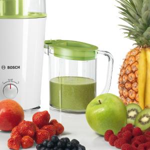 Bosch MES25G0 Entsafter VitaJuice 2 700 W, XL-Einfüllschacht, Edelstahl ...