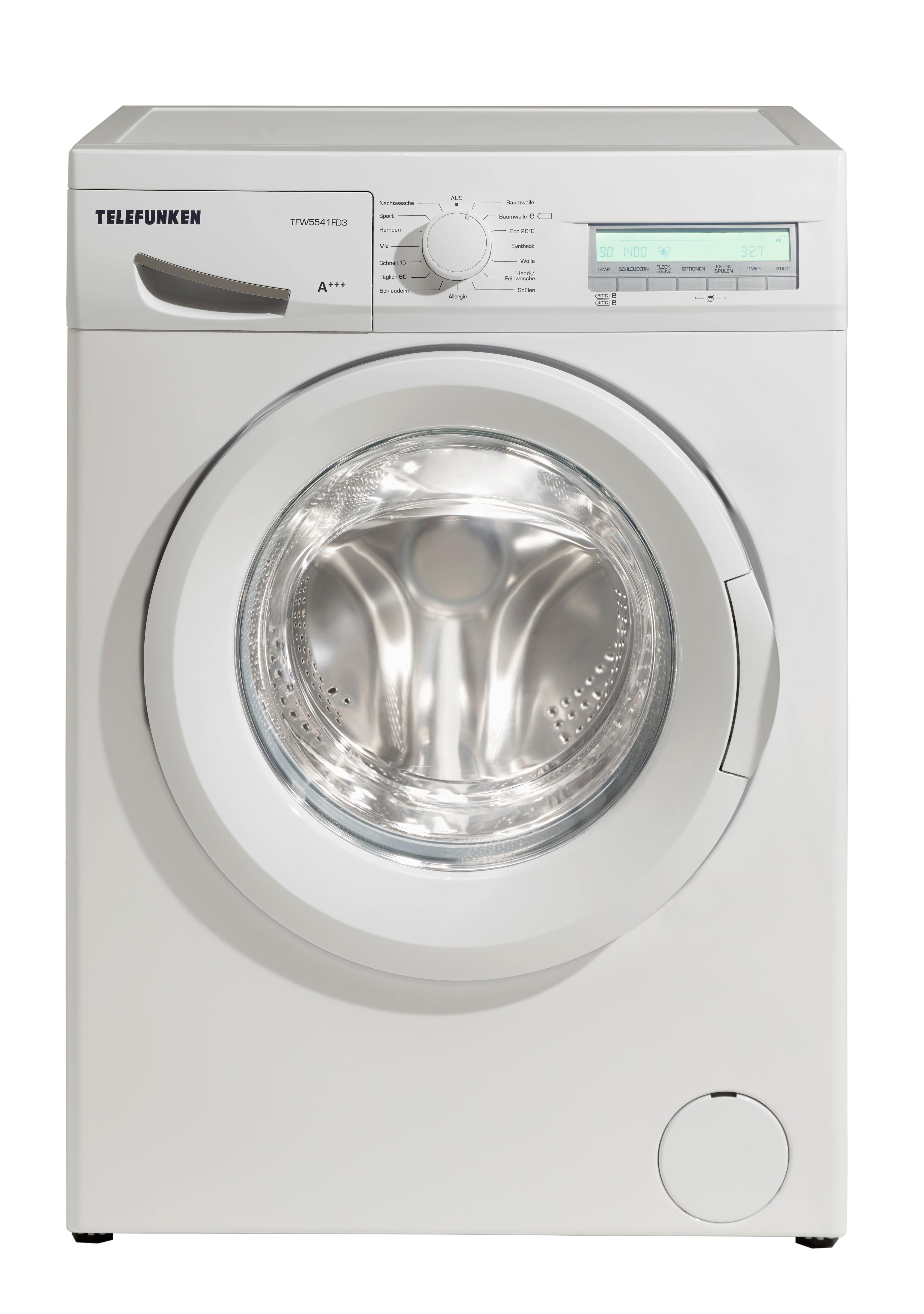 Telefunken TFW5541FD3 Waschmaschine Frontlader/A+++ / 194 kWh/Jahr ...