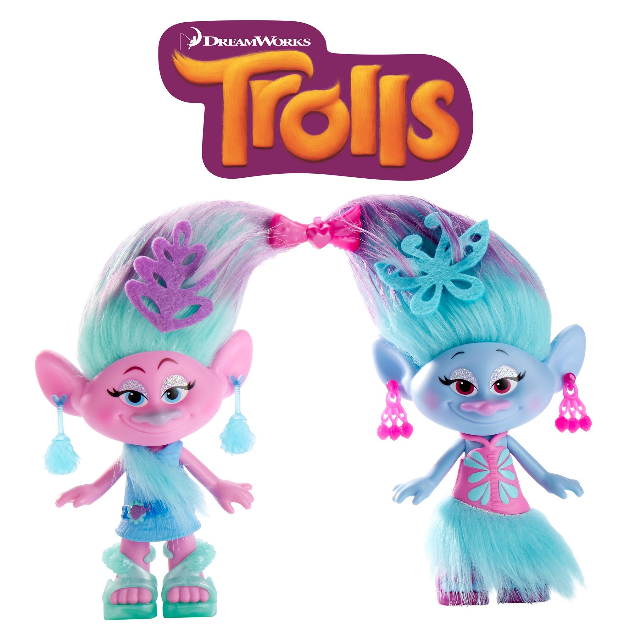 Hasbro B6563EU4 - Trolls Die Fashion Zwillinge Figuren: Amazon.de ...
