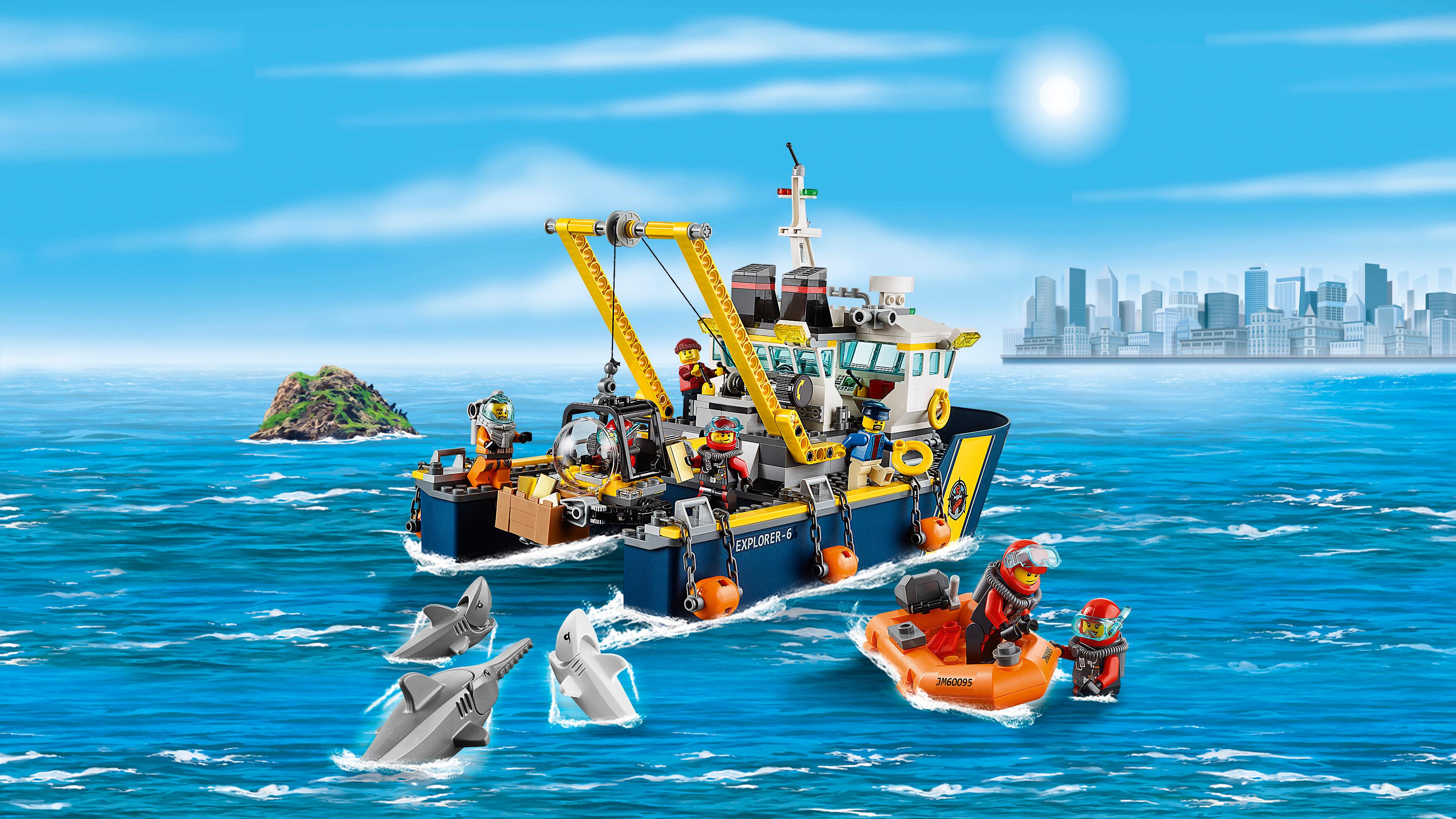 LEGO City 60095 - Tiefsee-Expeditionsschiff: Amazon.de: Spielzeug