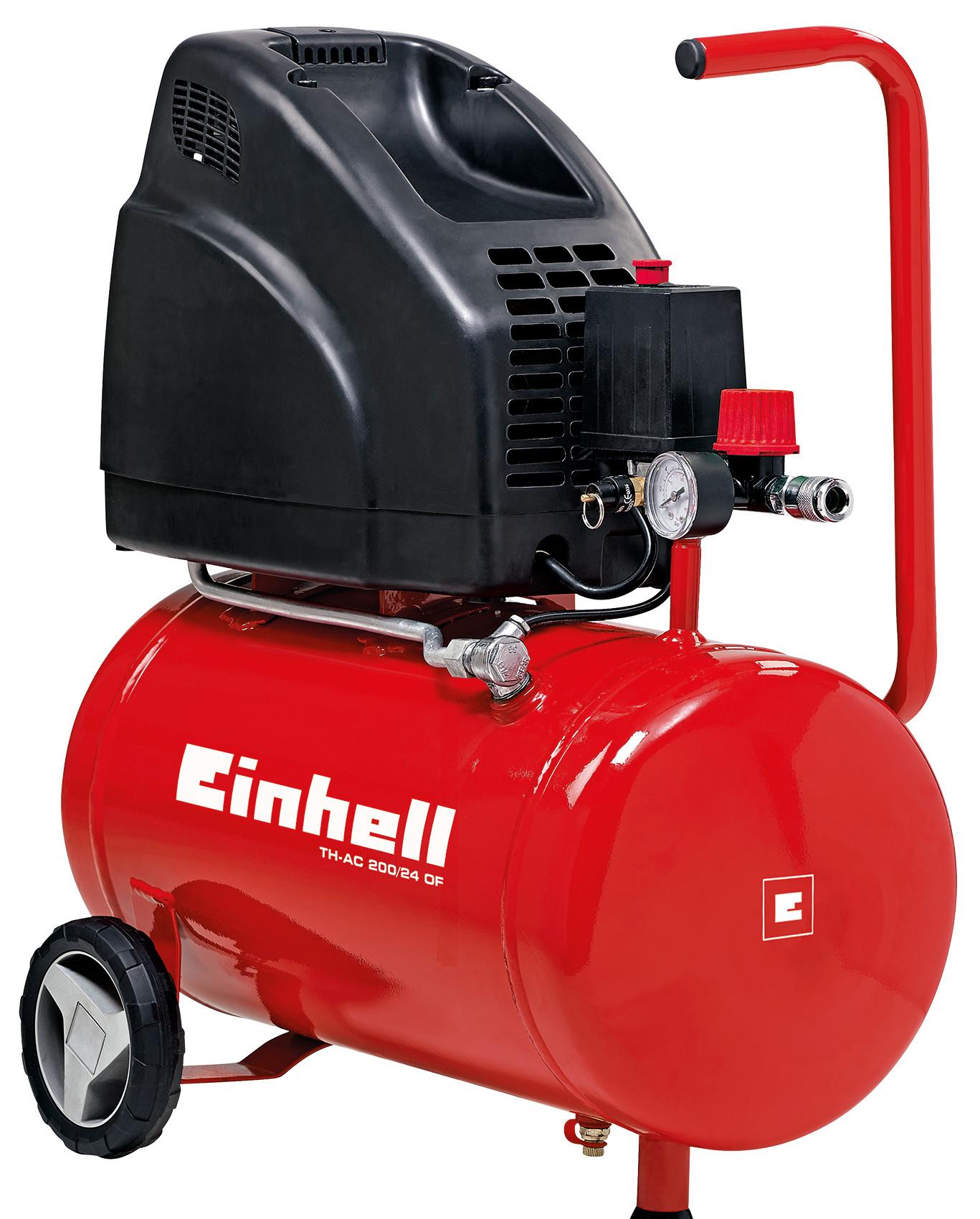 Einhell Kompressor TH-AC 200/24 OF (1,1 kW, 24 L, Ansaugleistung 140 l ...