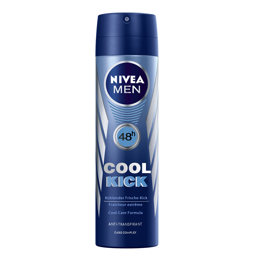 Nivea Men Deo Cool Kick Antitranspirant Spray, 4er Pack (4 x 150 ml ...