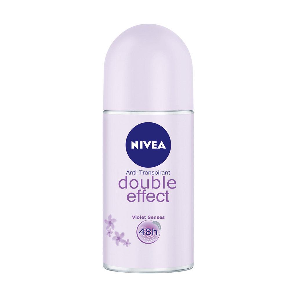 Nivea Deo Roll-on Double Effect Violet Senses Antitranspirant, 3er Pack ...