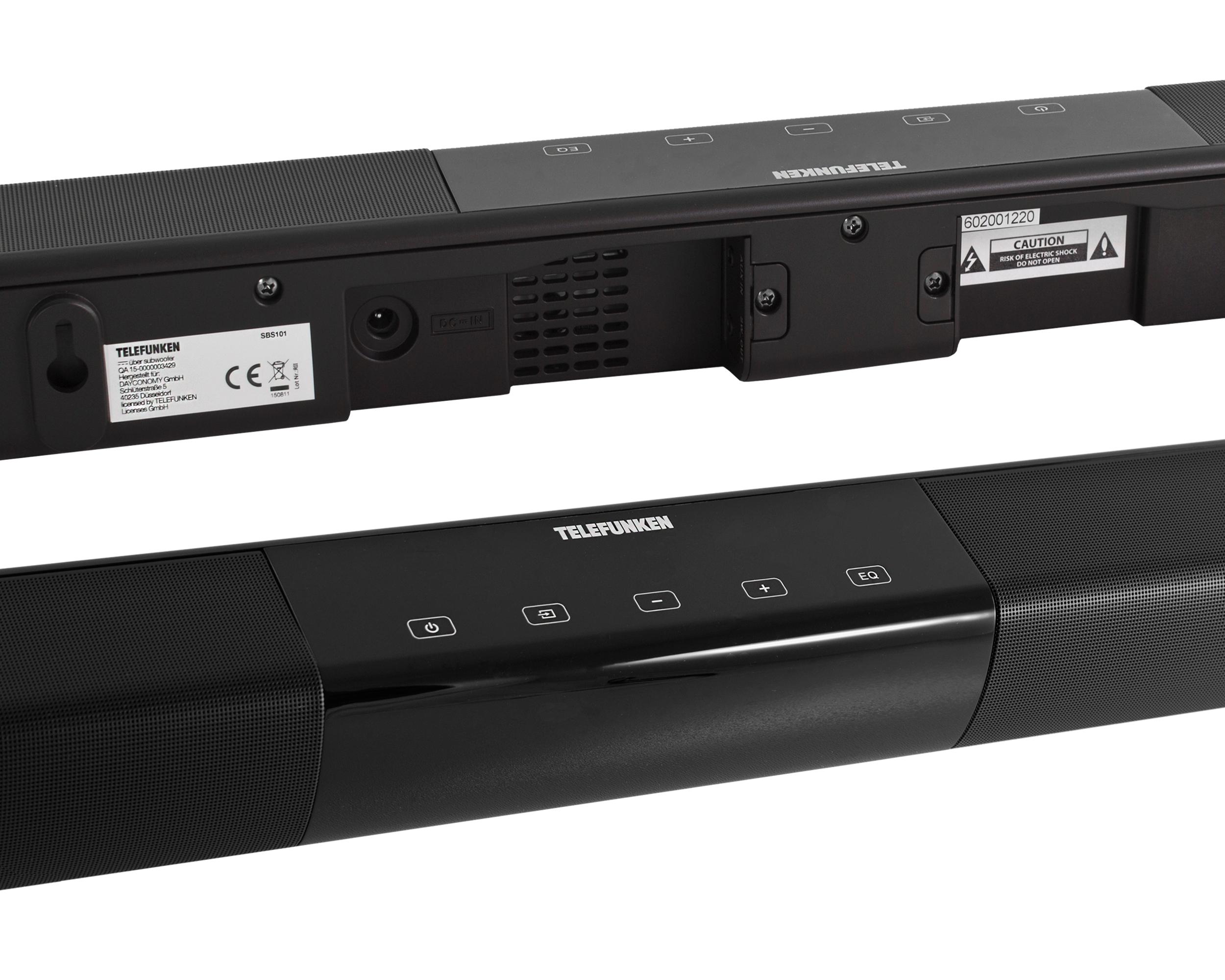 Telefunken SBS101 TV-Soundbar mit Subwoofer (Bluetooth, 3 Audio-In, 100 ...