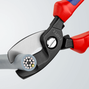 KNIPEX 95 12 200 Kabelschere mit Doppelschneide mit Mehrkomponenten ...