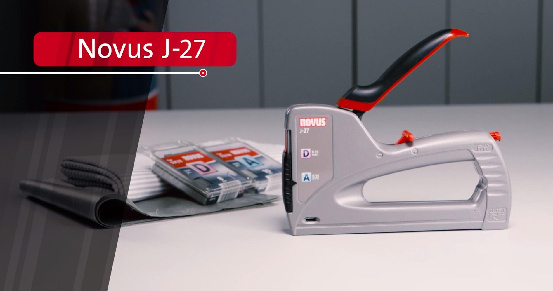 Novus Handtacker J-27, Profi-Tacker, aus Aluminium, Unterlademechanik ...