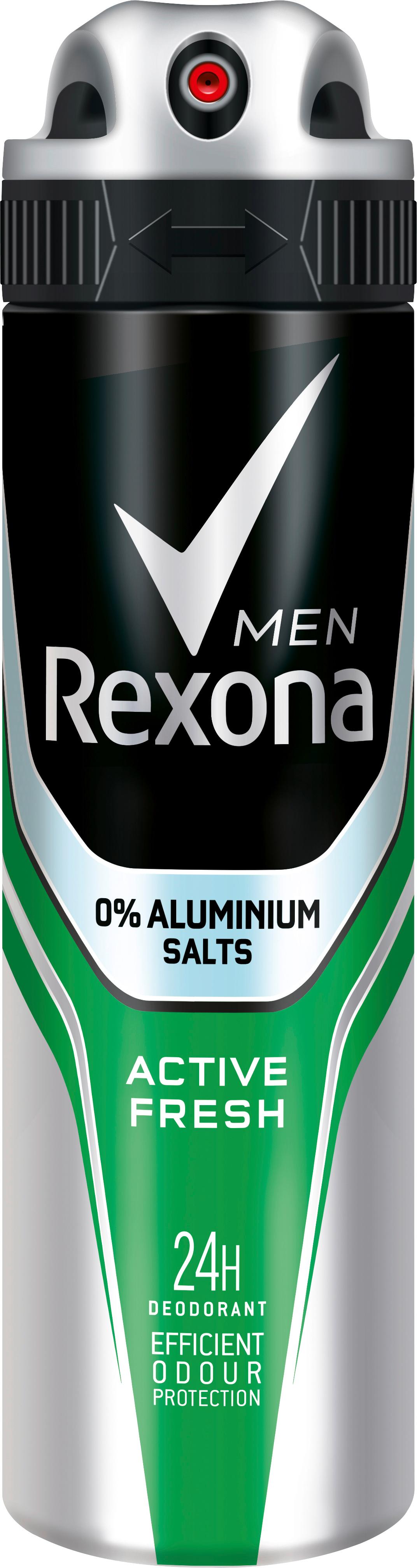 Rexona Men Deospray Active Fresh ohne Aluminium, 6er Pack (6 x 150 ml ...