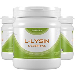 Vitasyg L-Lysin (L-Lysin HCL) Pulver 100 Prozent rein, optimale ...